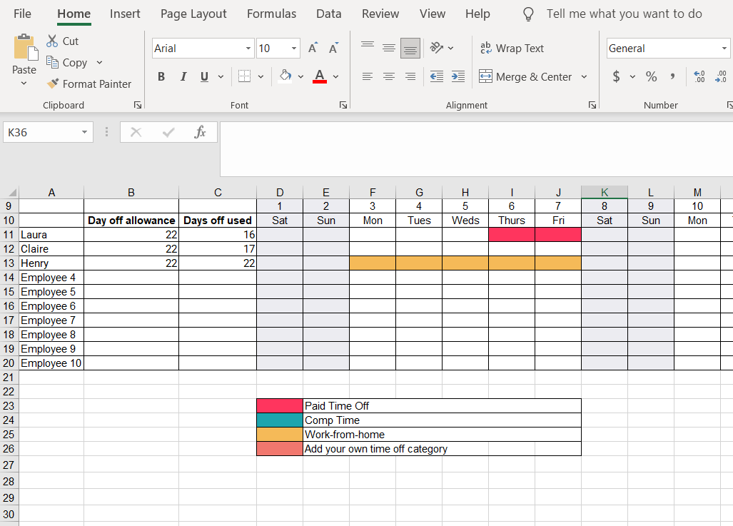  Manage Time Off Res Free Template Factorial