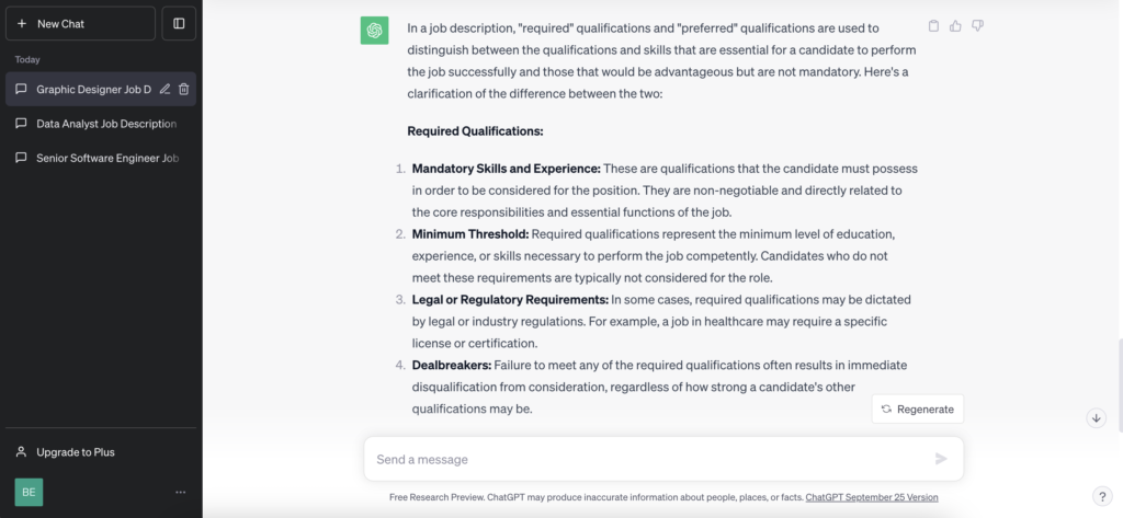 Recruiter's Guide to ChatGPT Job Descriptions - Factorial