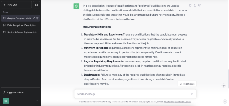 Recruiter's Guide to ChatGPT Job Descriptions - Factorial