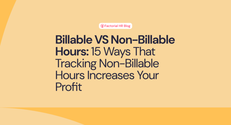 Billable Hours vs Non-billable hours [Free template] | Factorial